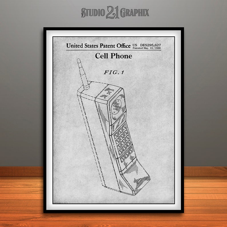 1988 Motorola Cell Phone Patent Print Motorola Cell Phone - Etsy