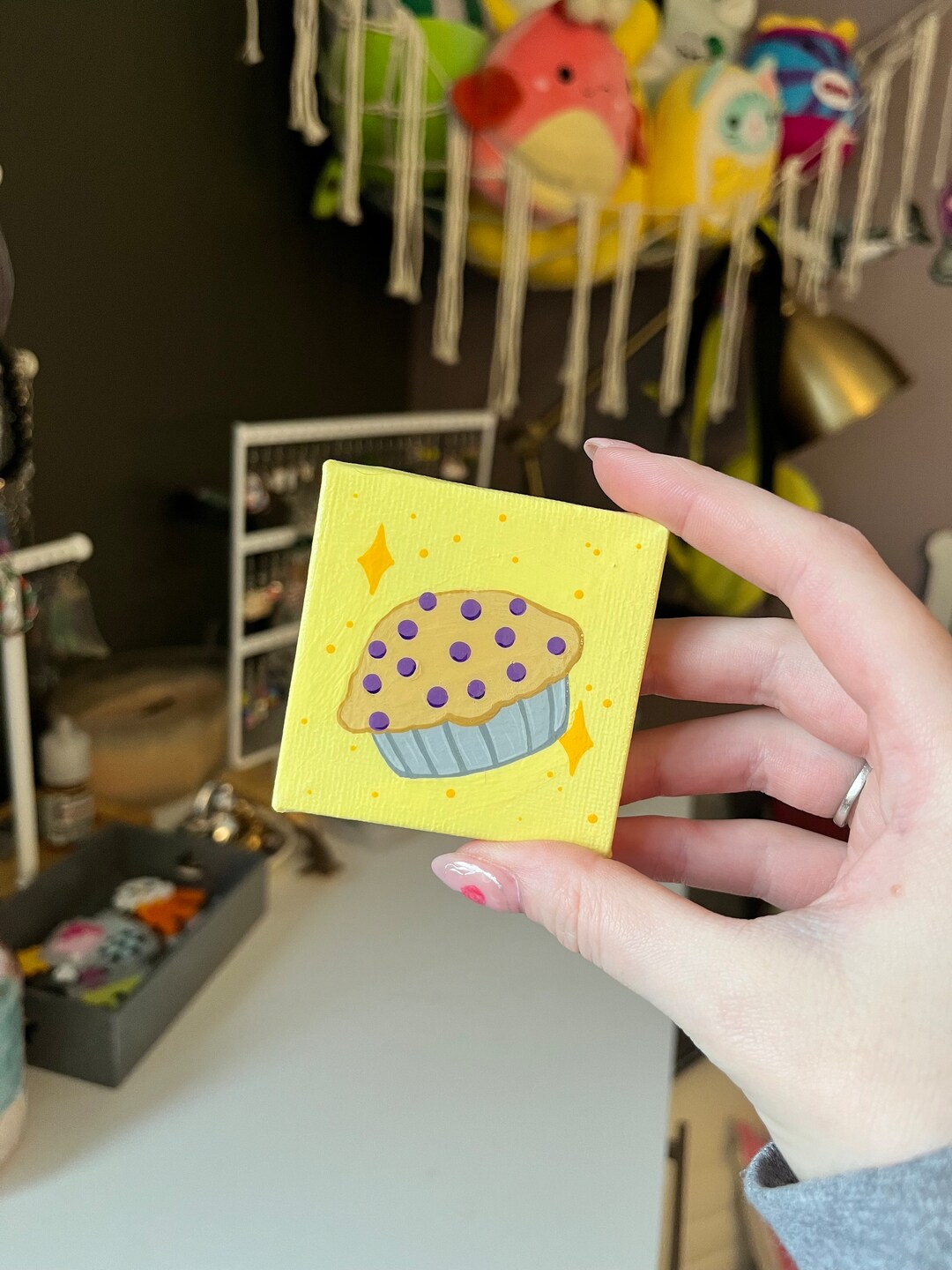 Toontown Pie Gag Mini Canvas Magnet Painting - Etsy