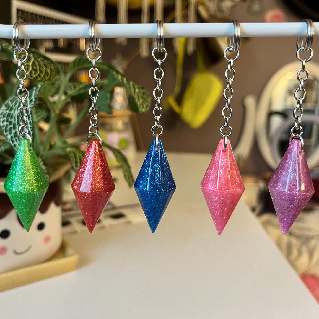 The Sims Plumbob Keychain - Etsy