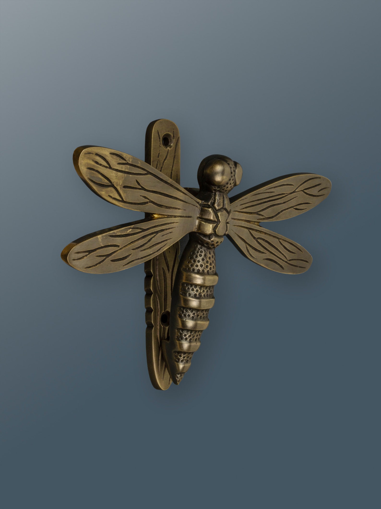 Brass Dragonfly Door Knockers Solid Brass Dragonfly Door | Etsy