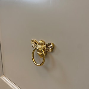 Bee Ring Drawer Pulls Drawer Knob | Bee Drawer Handle Solid Brass | Bee ...