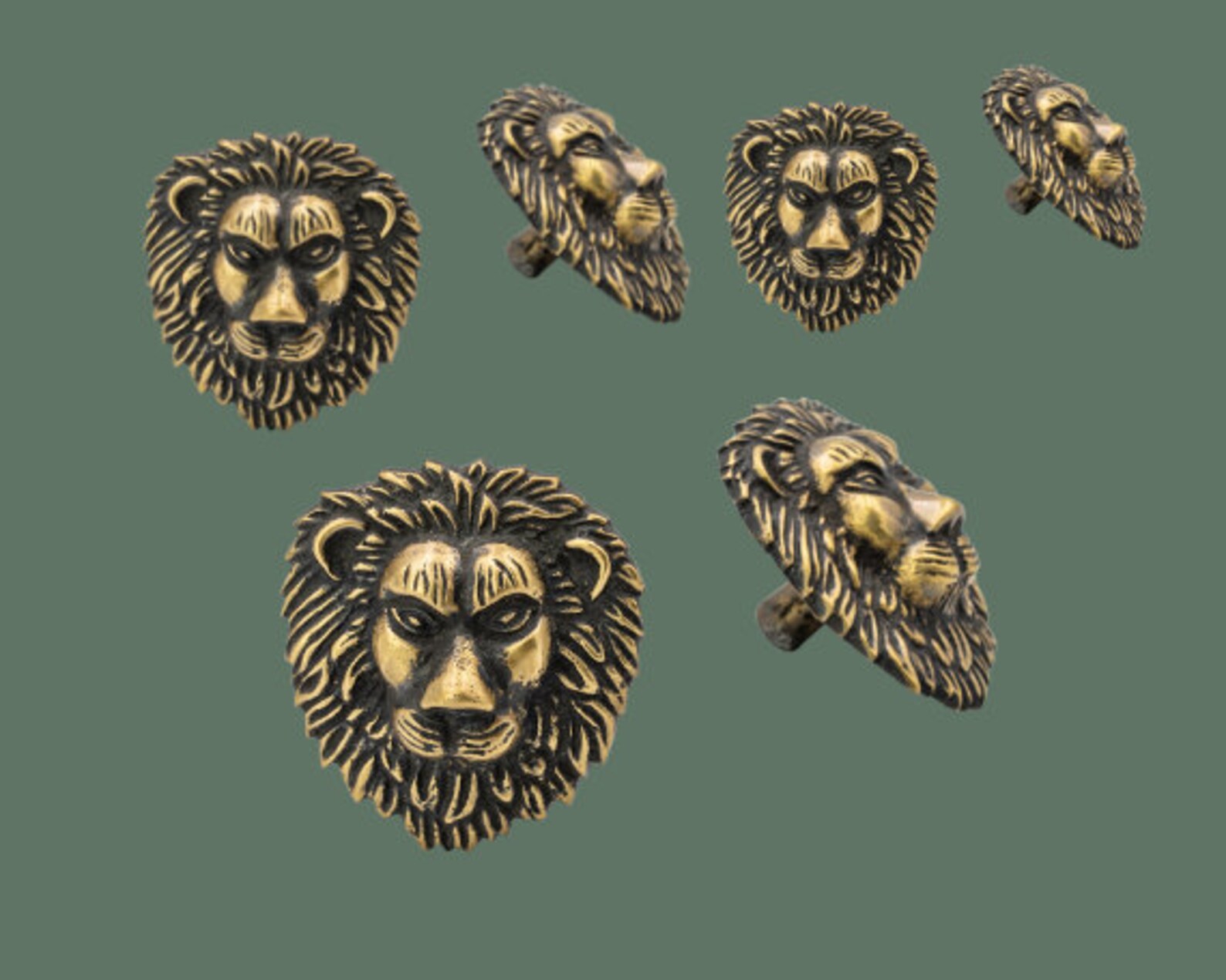 6 X Brass Lion Drawer Knobs Drawer Handle Cabinet Knob 4 - Etsy