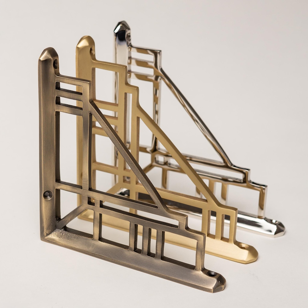 Camden Solid Brass Shelf Brackets | Brass Shelving Heavy Solid Cast ...