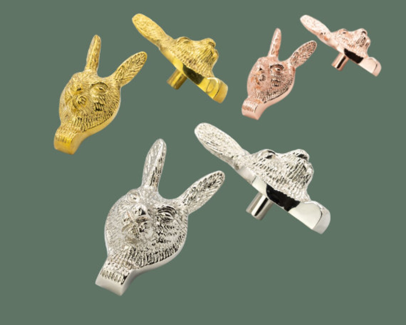 Brass Hare Rabbit Drawer Knob Drawer Handle Cabinet Knobs - Etsy