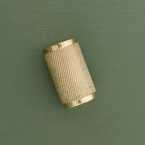 Solid Brass Knurled Pull Handles & Knobs | Kitchen Handles | Bedroom Furniture - Polished Brass ...
