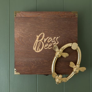 Solid Brass Nectar Bee Door Knockers Premium Size Door - Etsy