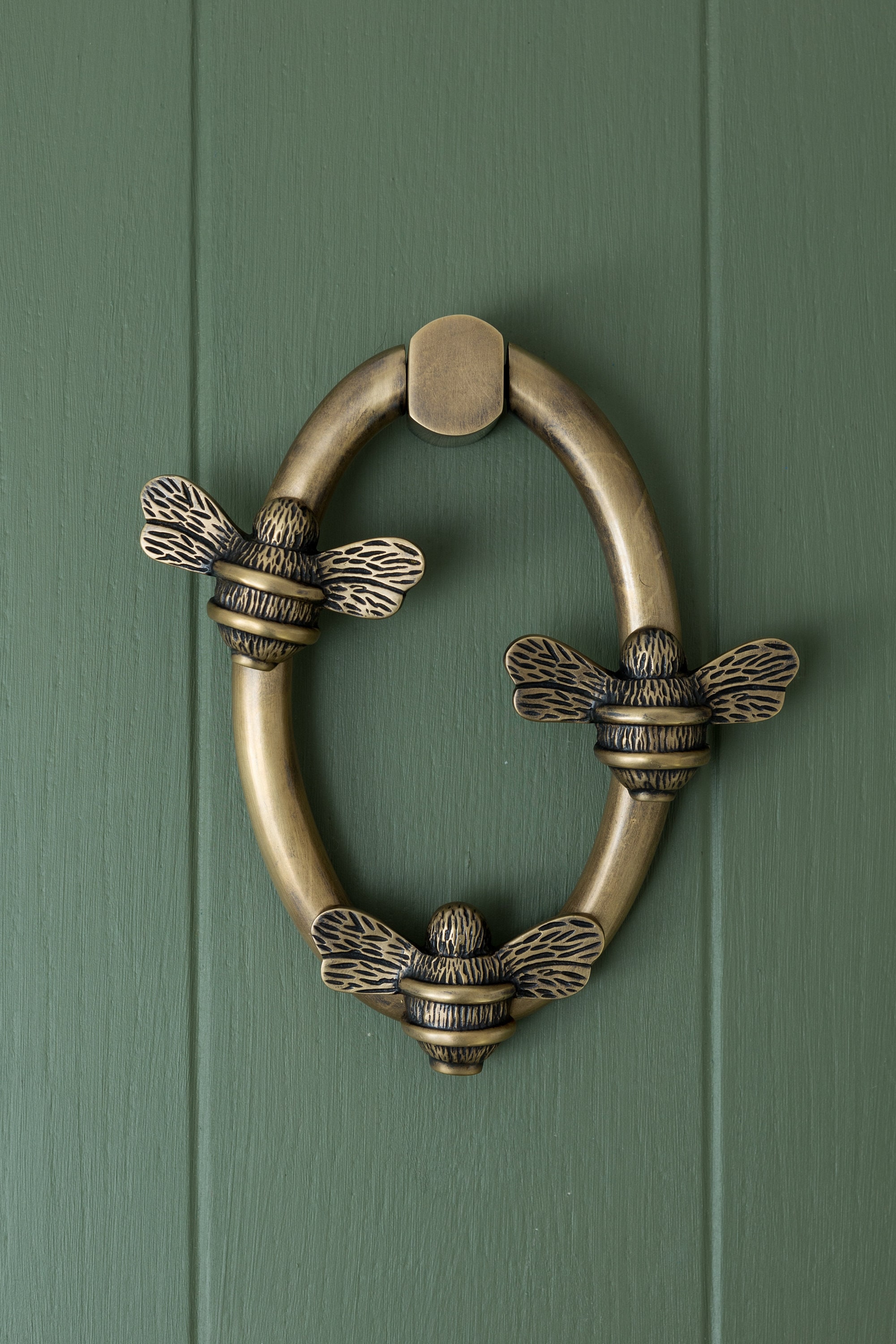 Solid Brass Nectar Bee Door Knockers - Premium Size Door Knocker - Bee ...