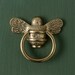 Bee Ring Drawer Pulls Drawer Knob | Bee Drawer Handle Solid Brass | Bee ...