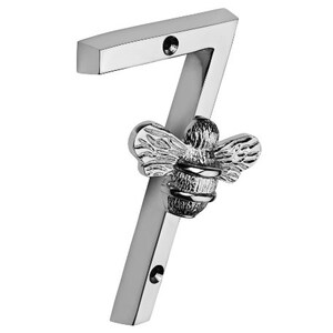 Nickel Finish Brass Bee House Number, 4 Inch - Etsy