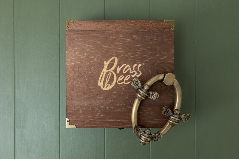 Solid Brass Nectar Bee Door Knockers Premium Size Door - Etsy