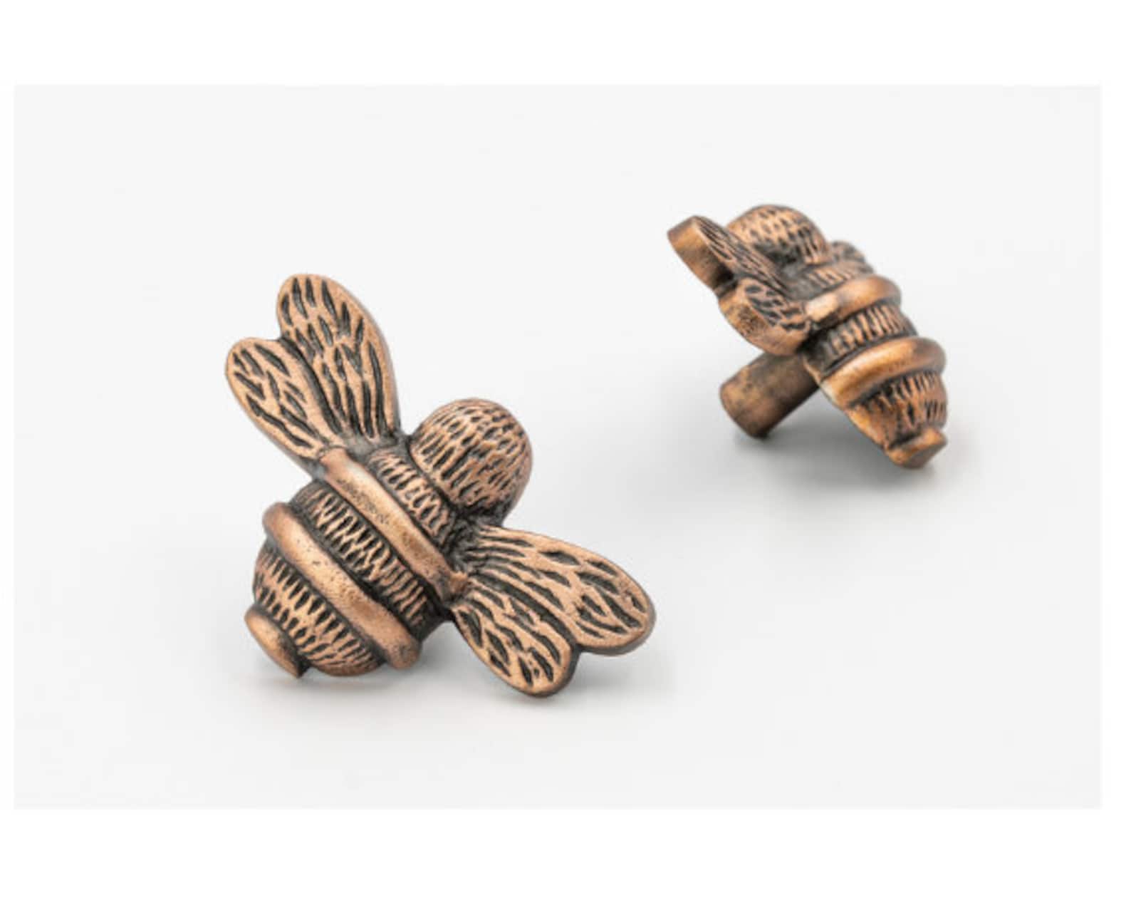 Bumble Bee Drawer Knob Bee Drawer Handle Solid Brass Bee | Etsy