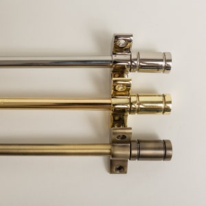 Stair Rods Carpet Runners With Piston Finial Ends | Brass Bee Nickel ...