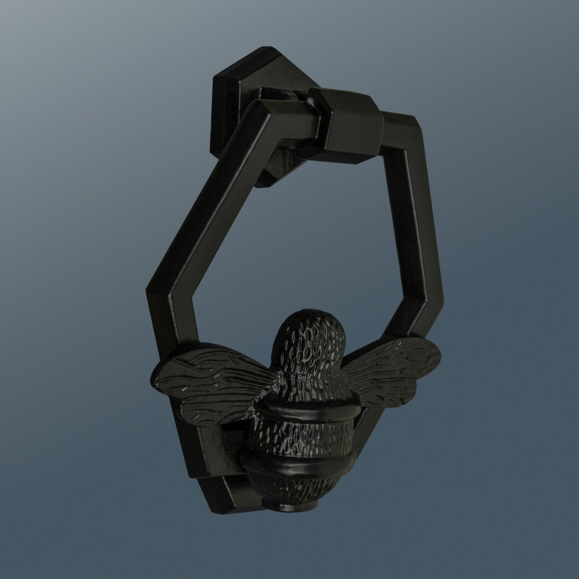 Honeycomb Bee Door Knocker Black Finish - Etsy