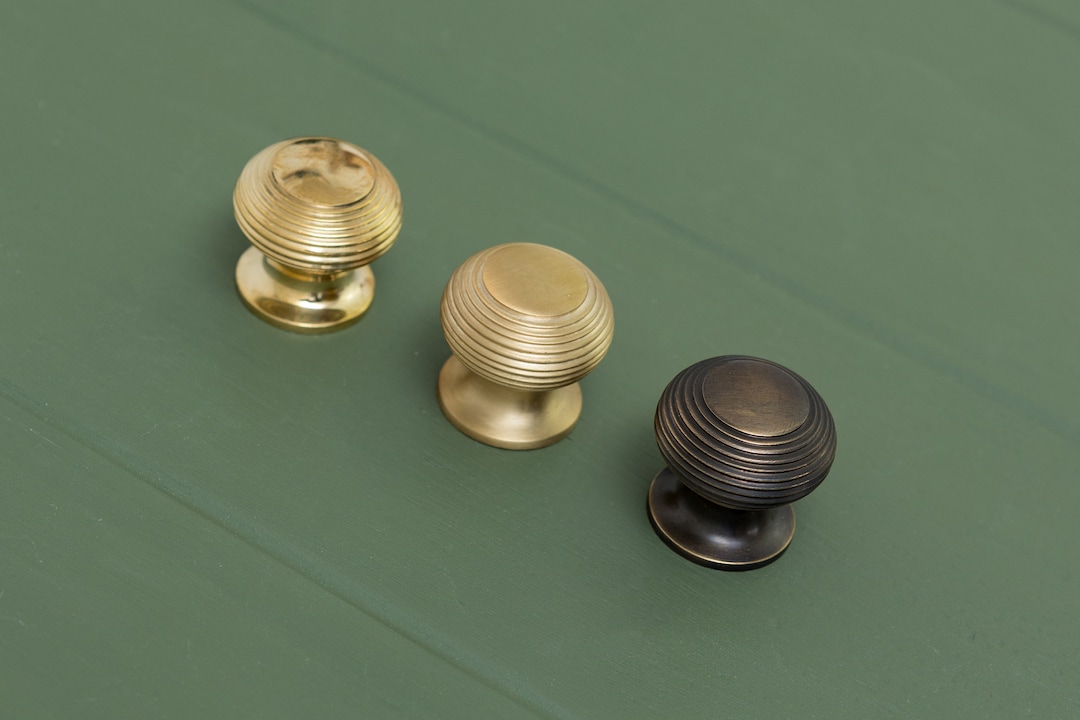 Maniglie per mobili in ottone massiccio a forma di alveare da 30 mm ...