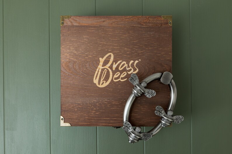 Solid Brass Nectar Bee Door Knockers Premium Size Door - Etsy