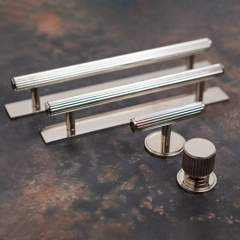 Polished Nickel Cabinet Pulls - Etsy