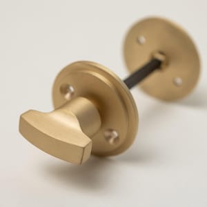 Set of 2 Solid Brass Door Knobs - Hammered Satin Brass | Brass and Mortice Rim Lock Handles ...