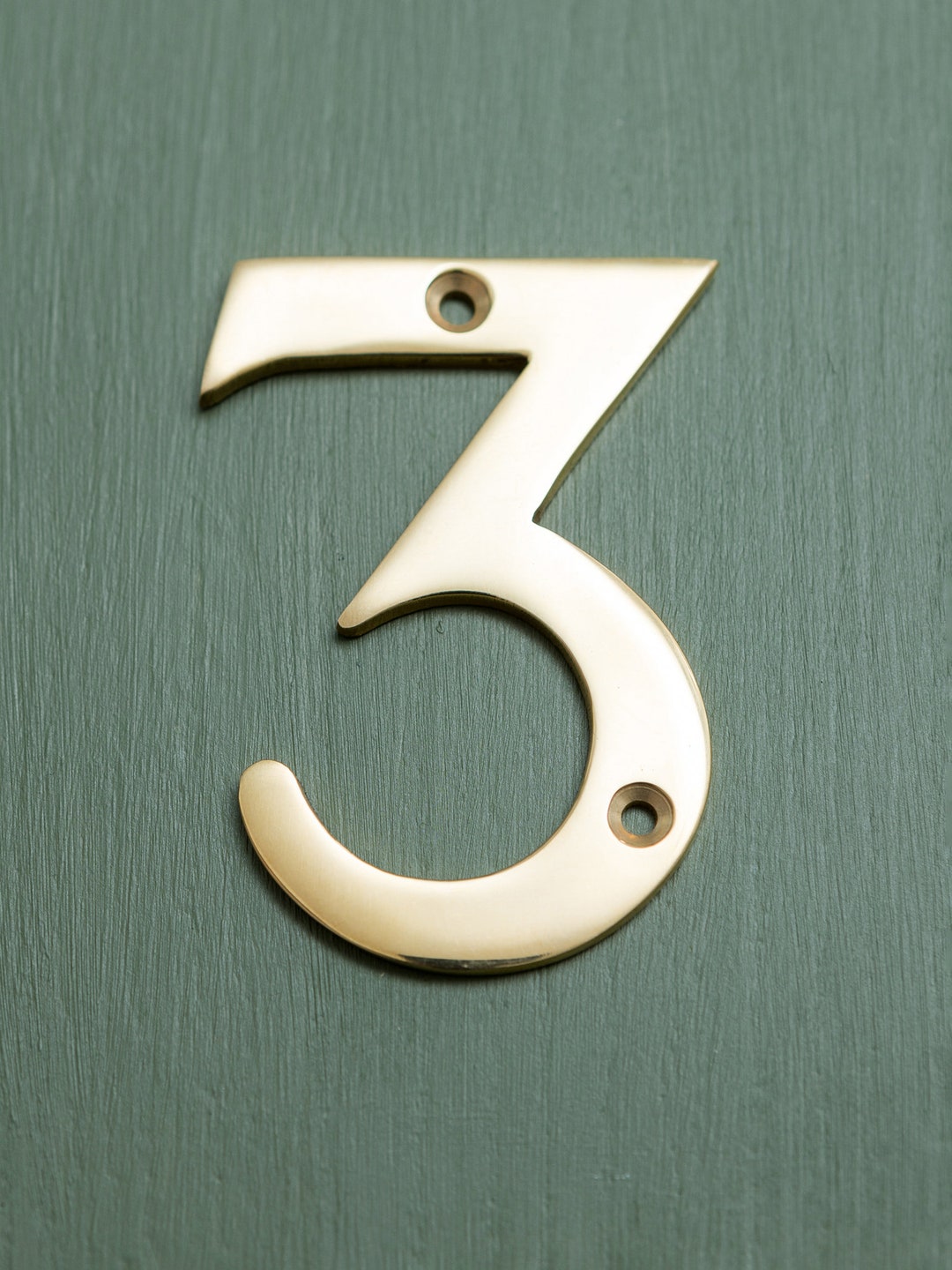 Brass Bee House Number Sign 3 Inch (8 Cm) Modern Door Numbers Signage ...