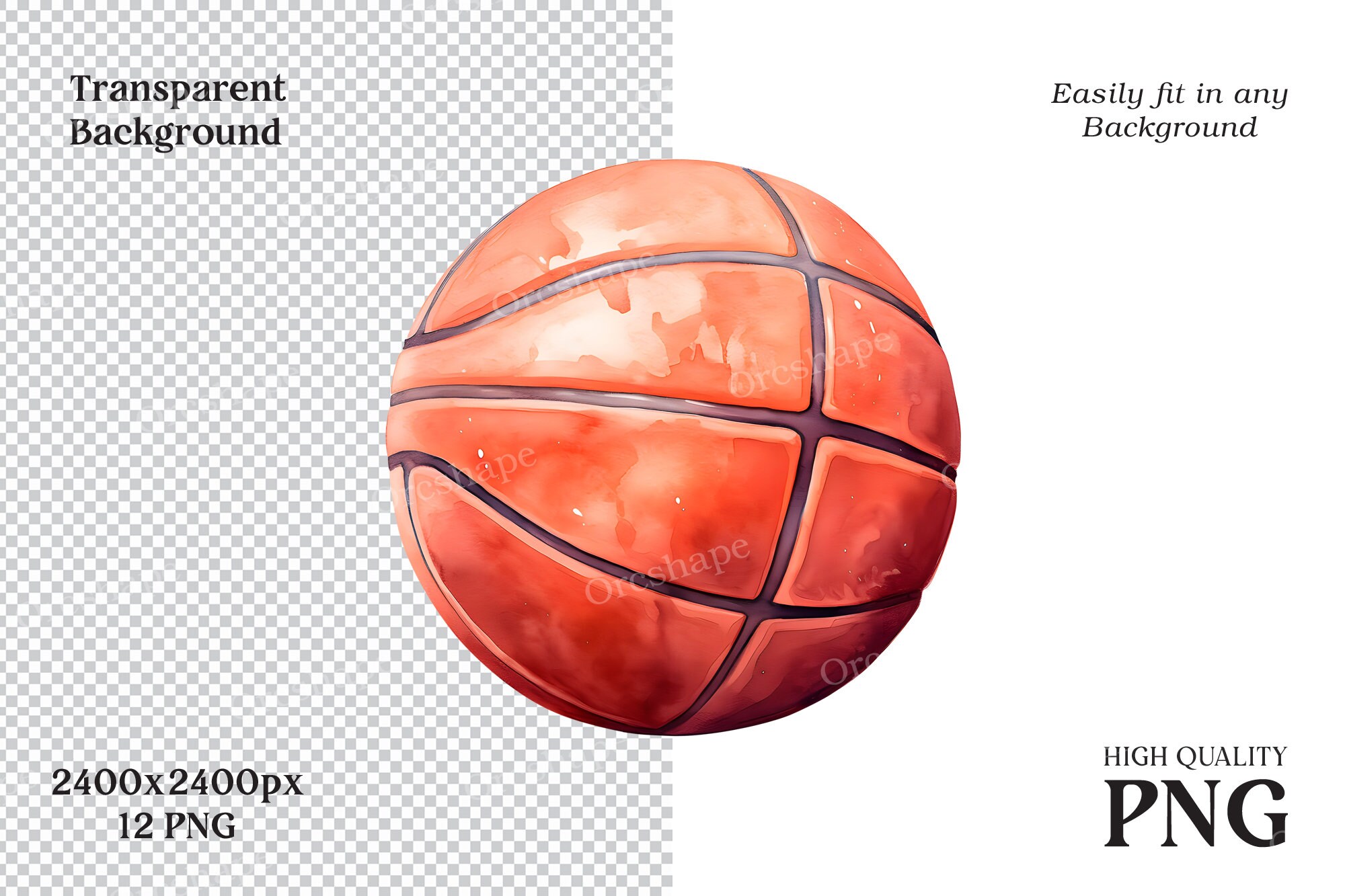 Watercolor Sports Clipart, Sports Ball Clipart, Football, Baseball ...