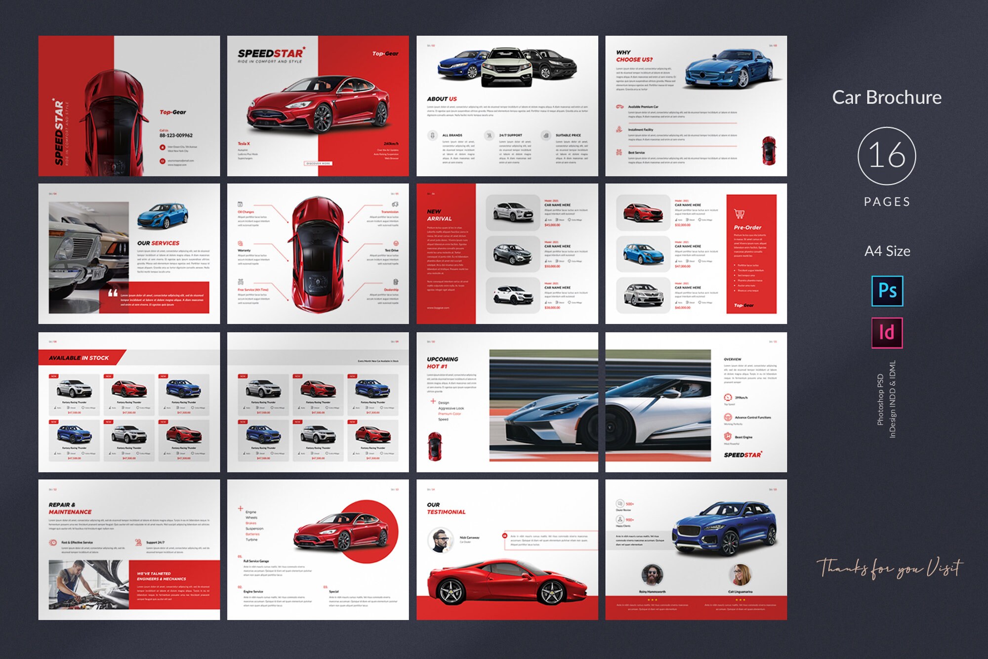 Car Brochure Automobile Portfolio Car Magazine Car Sale Company ...