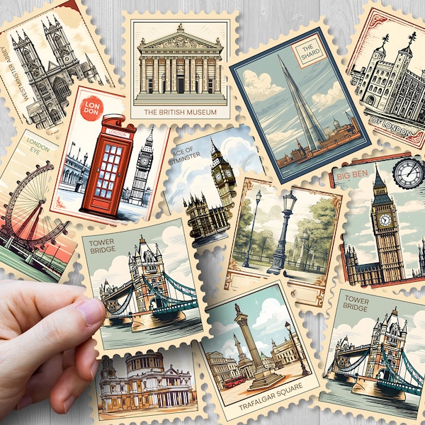 London Stickers - Etsy