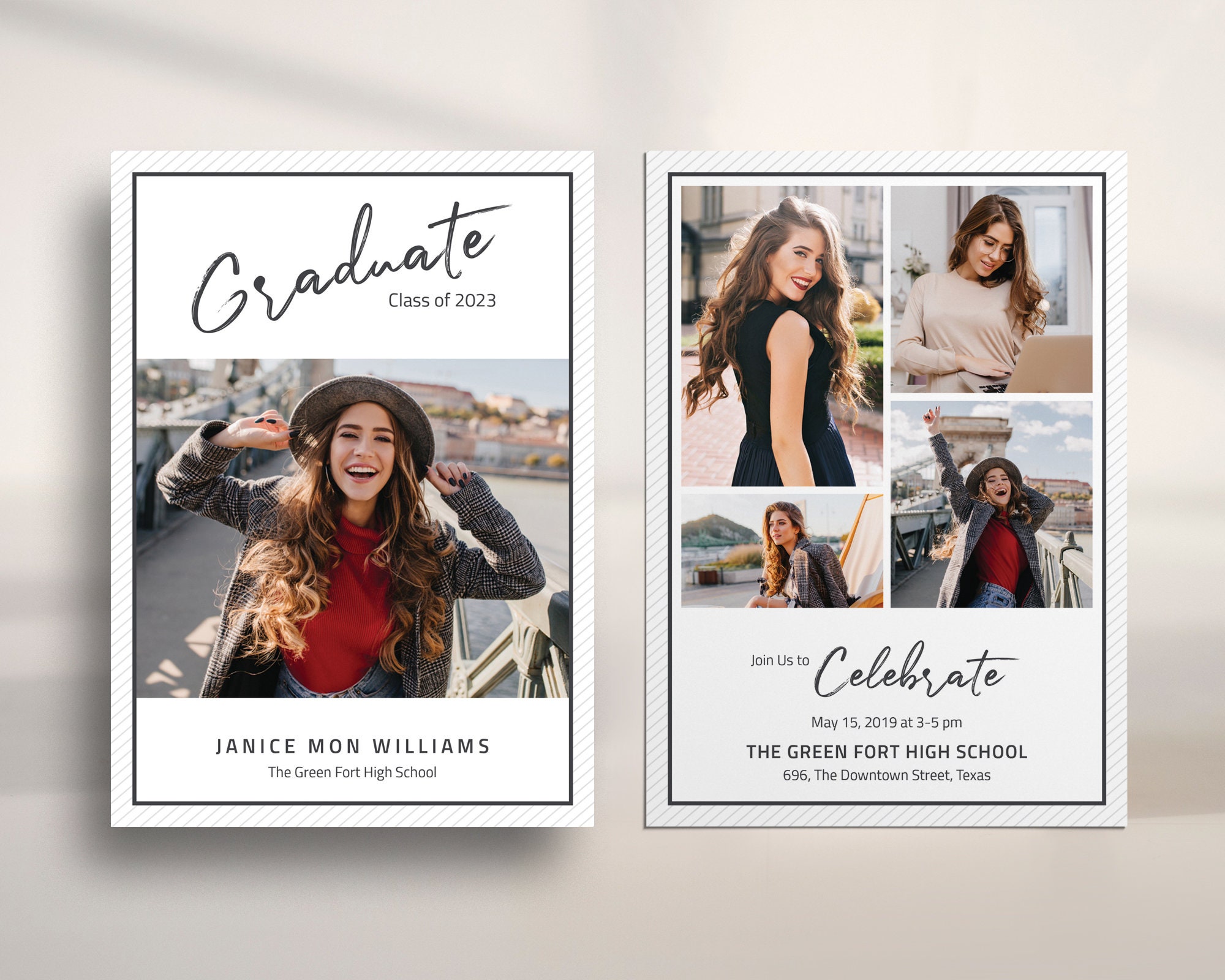 Graduation Party Invitation, Word & Photoshop Template, Graduation ...