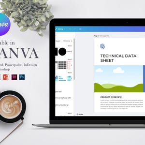 Technical Data Sheet Template, Company Fact Sheet, Product Data Sheet ...