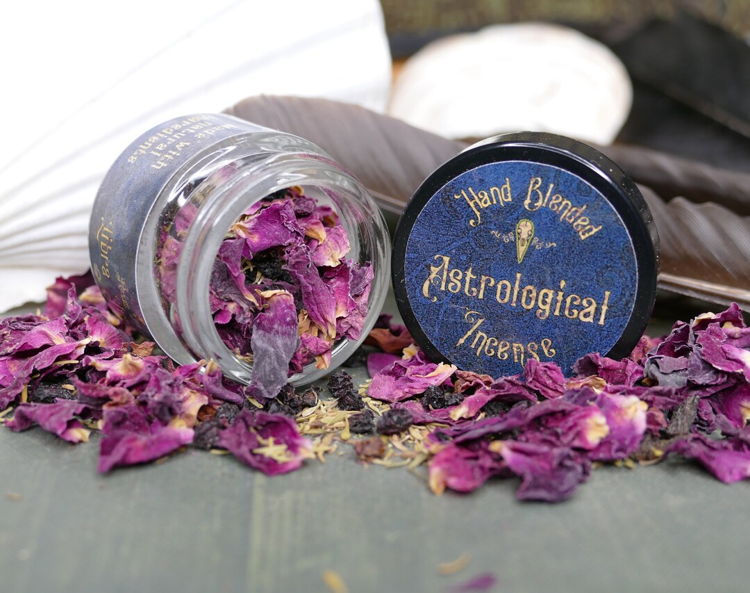 Libra Astrological Zodiac Loose Incense Gift for Libran, Ritual ...