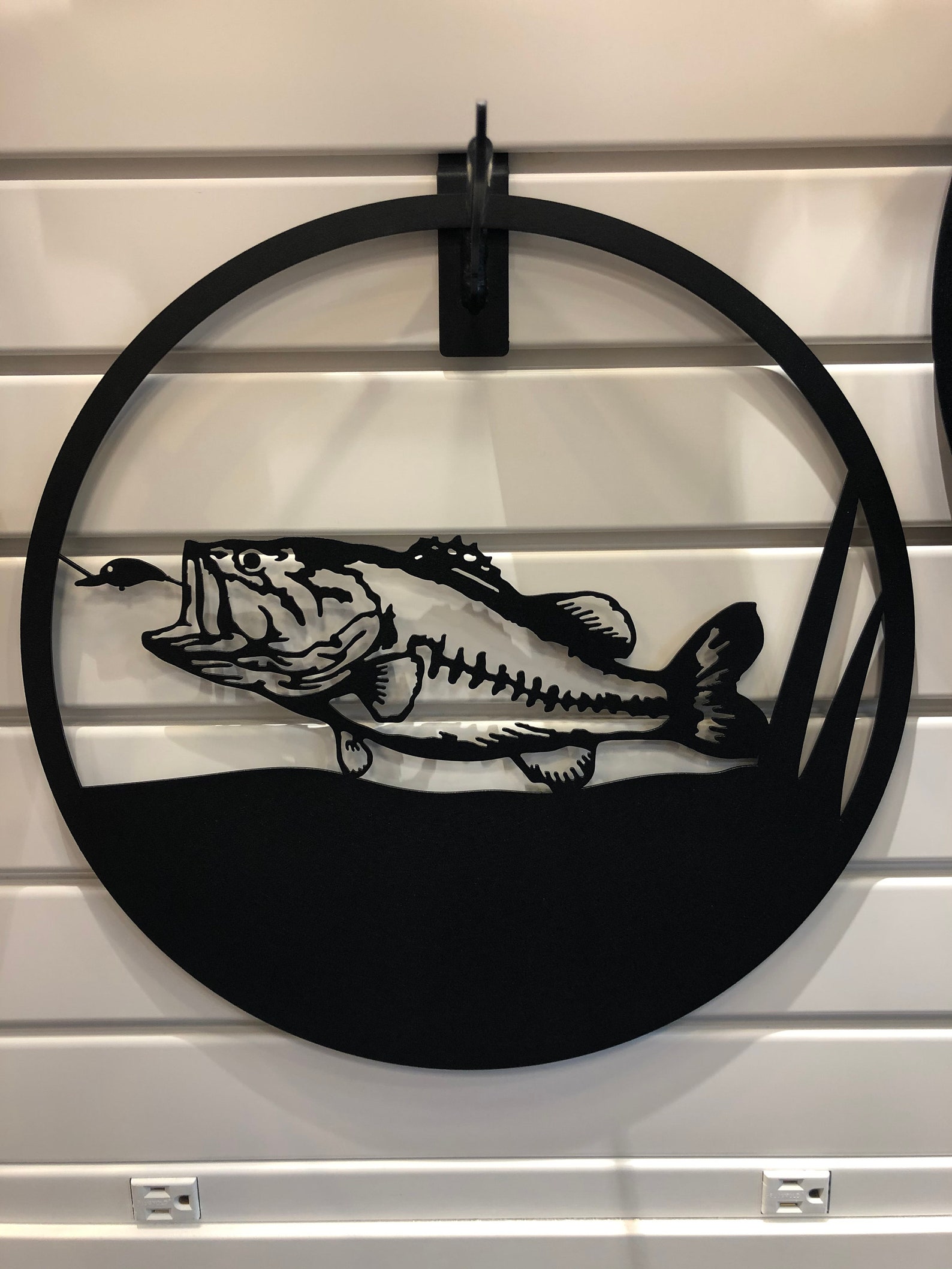 Bass Fish Circle Wall Art - Etsy