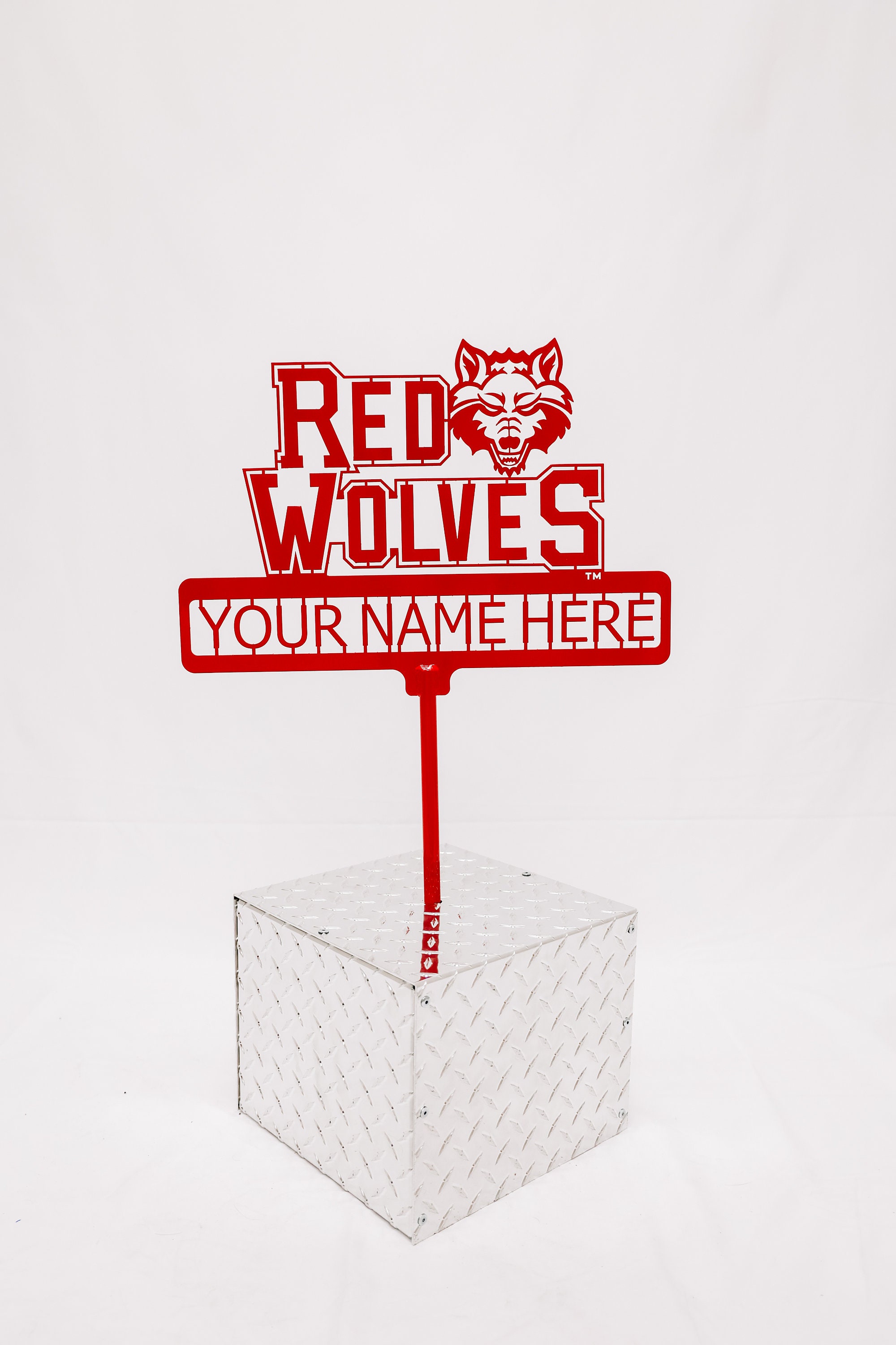 Red Wolves Yard Sign 1 Line of Text - Etsy