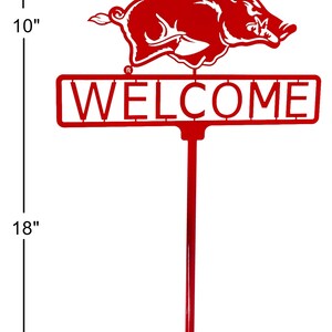Razorback "welcome" Yard Sign - Etsy