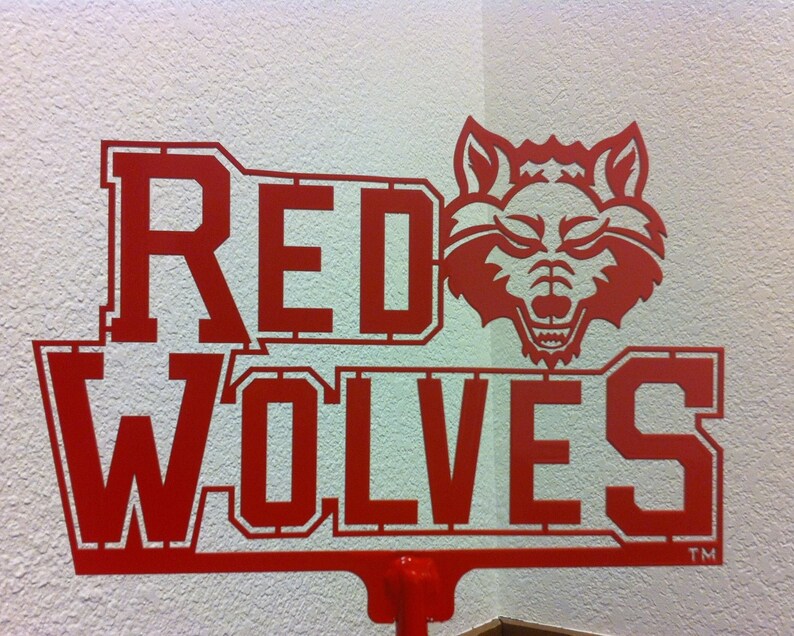 Red Wolves Yard Sign - Etsy