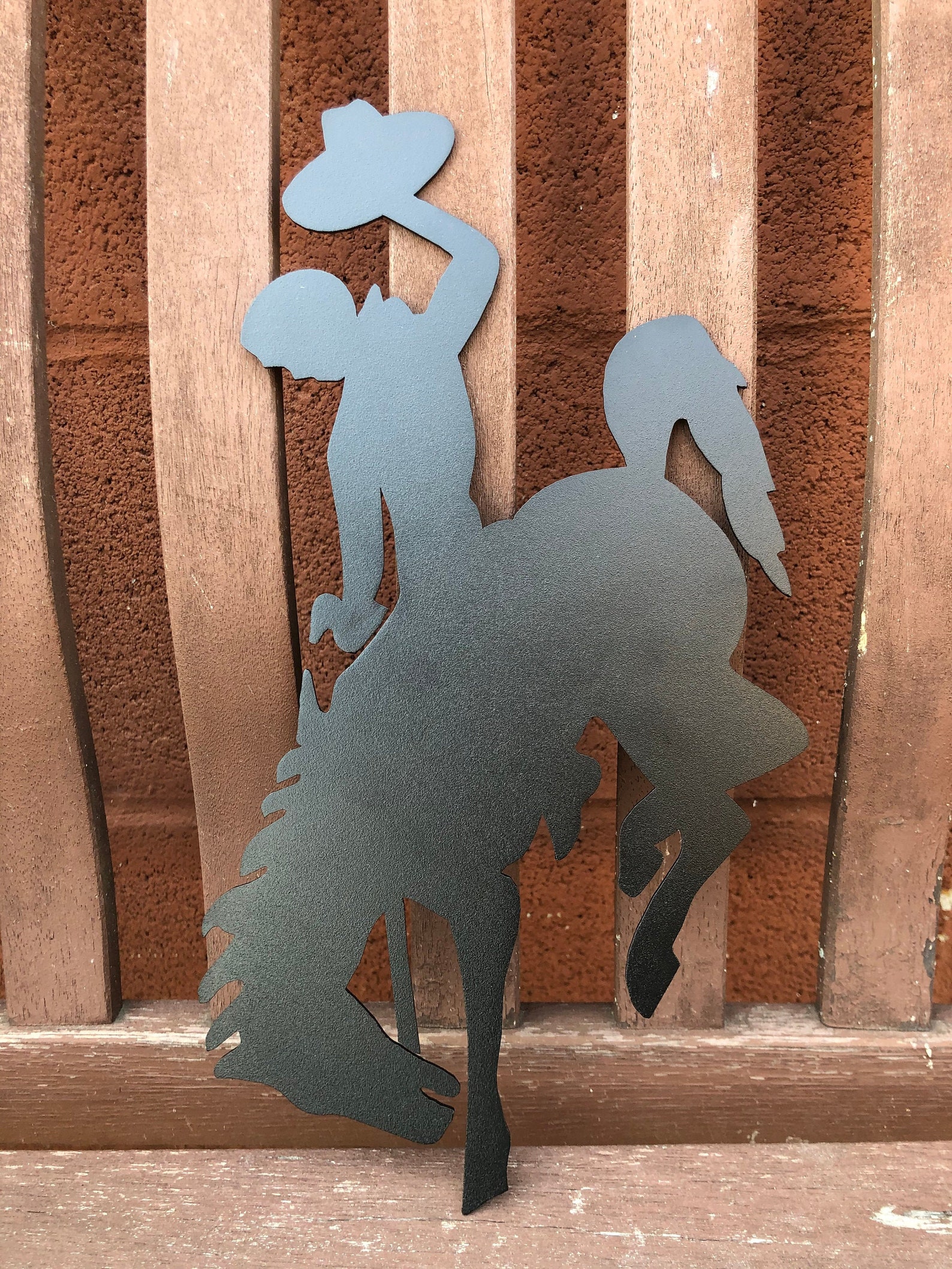 Small Cowboy Metal Art | Etsy