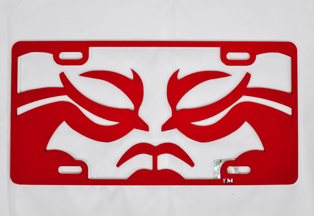 Red Wolf Eyes License Plate - Etsy
