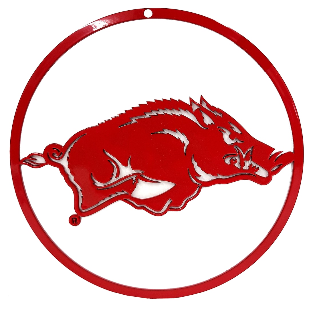 Razorback Circle Wall Art - Etsy