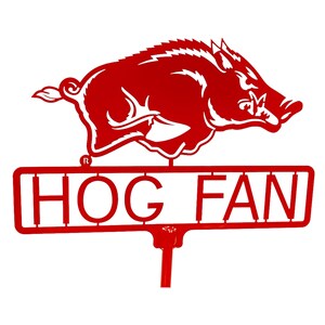 Razorback "hog Fan" Yard Sign - Etsy