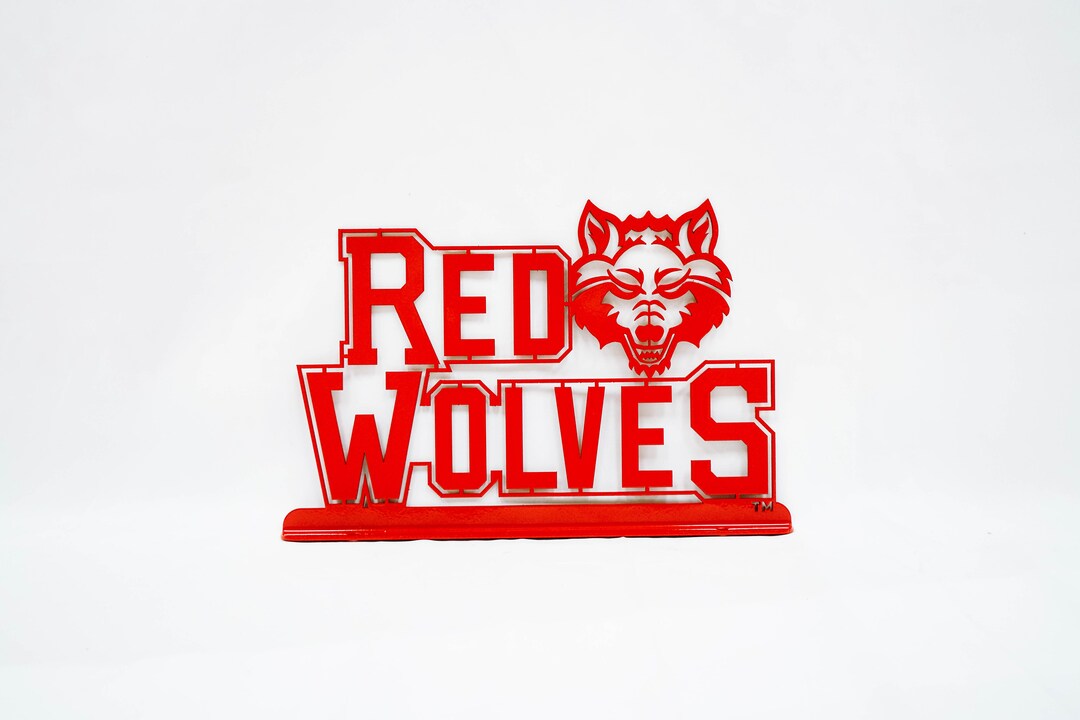 Red Wolves Mailbox Topper - Etsy