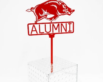 Razorback Yard Sign 2 Lines of Text | Etsy