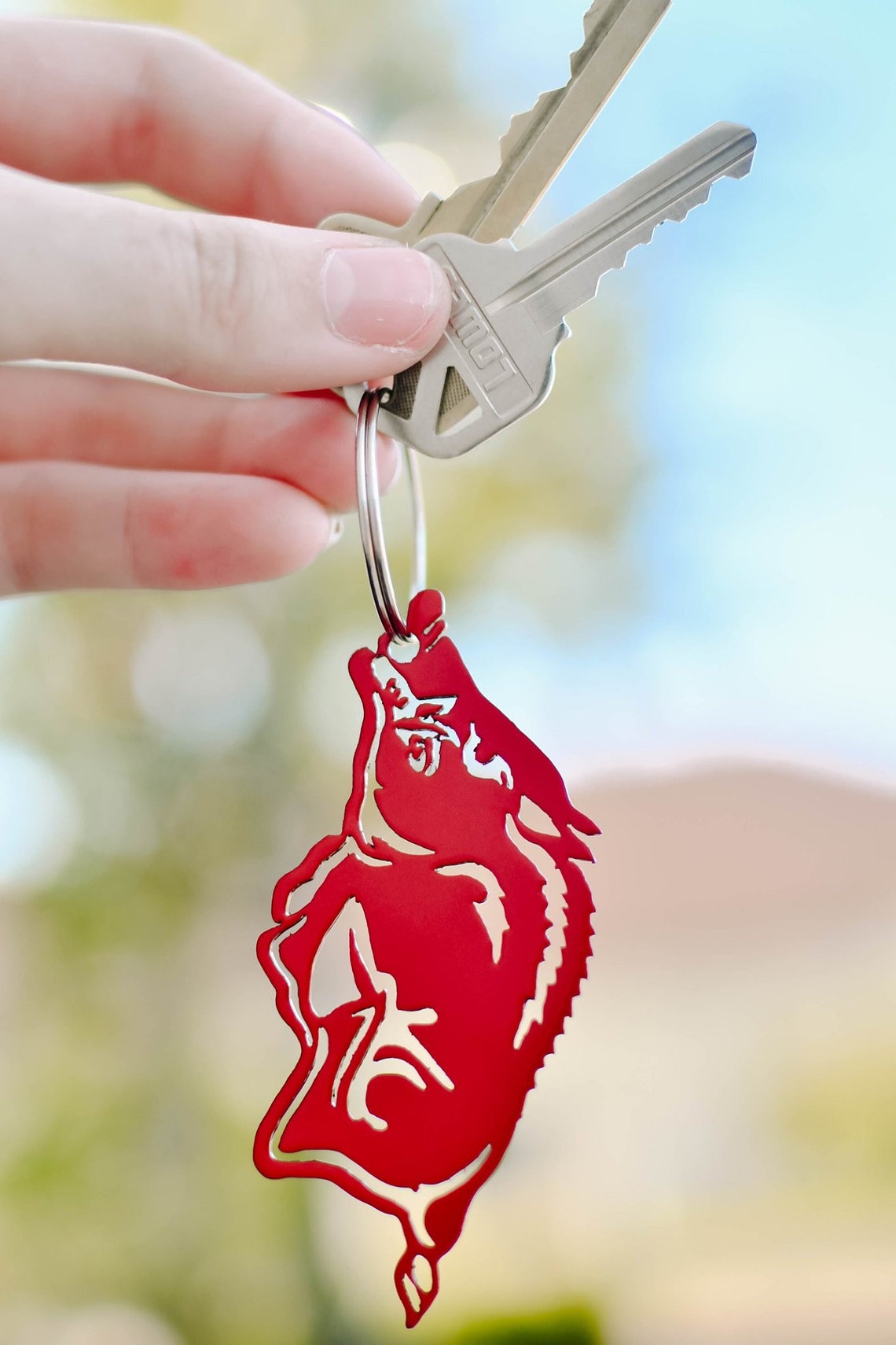 Razorback Key Chain | Etsy