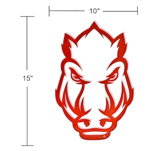 Front Facing Razorback Wall Art - Etsy