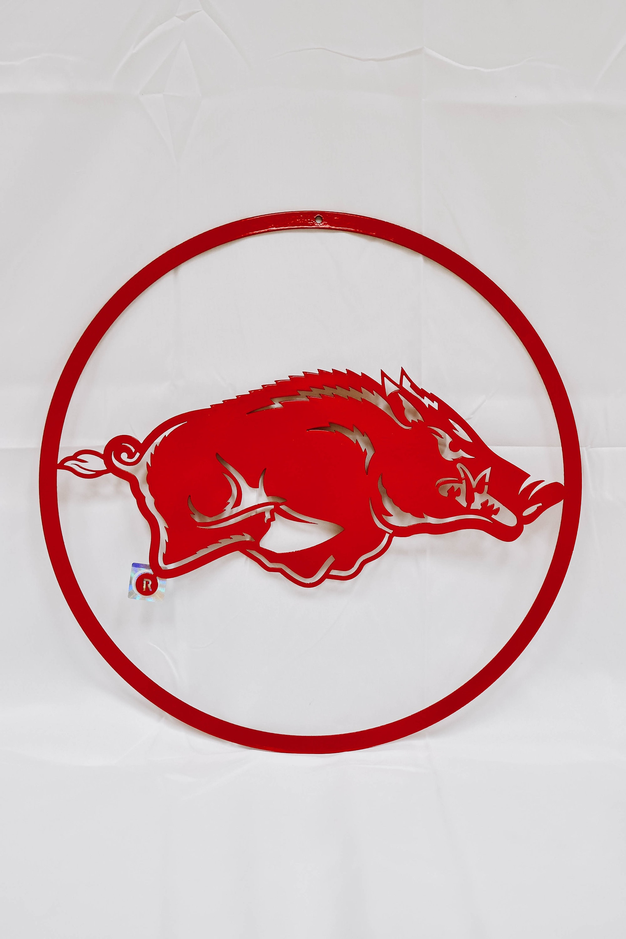 Razorback Circle Wall Art | Etsy