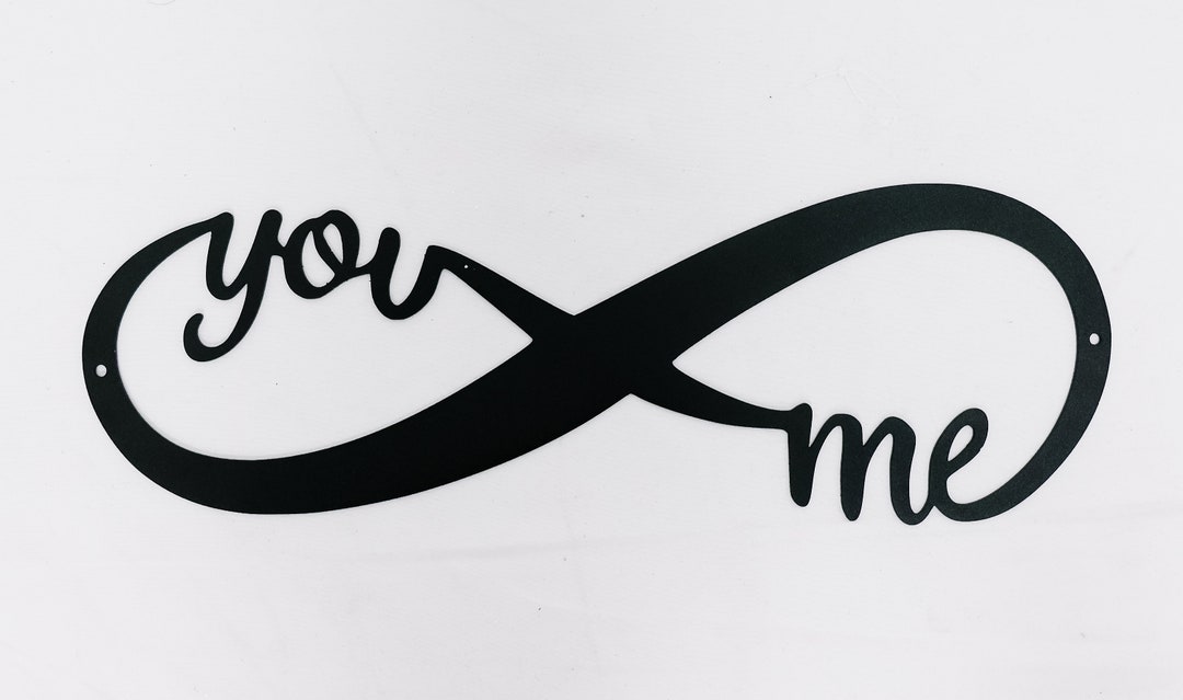You - Me - Infinity Wall Art - Small - Etsy
