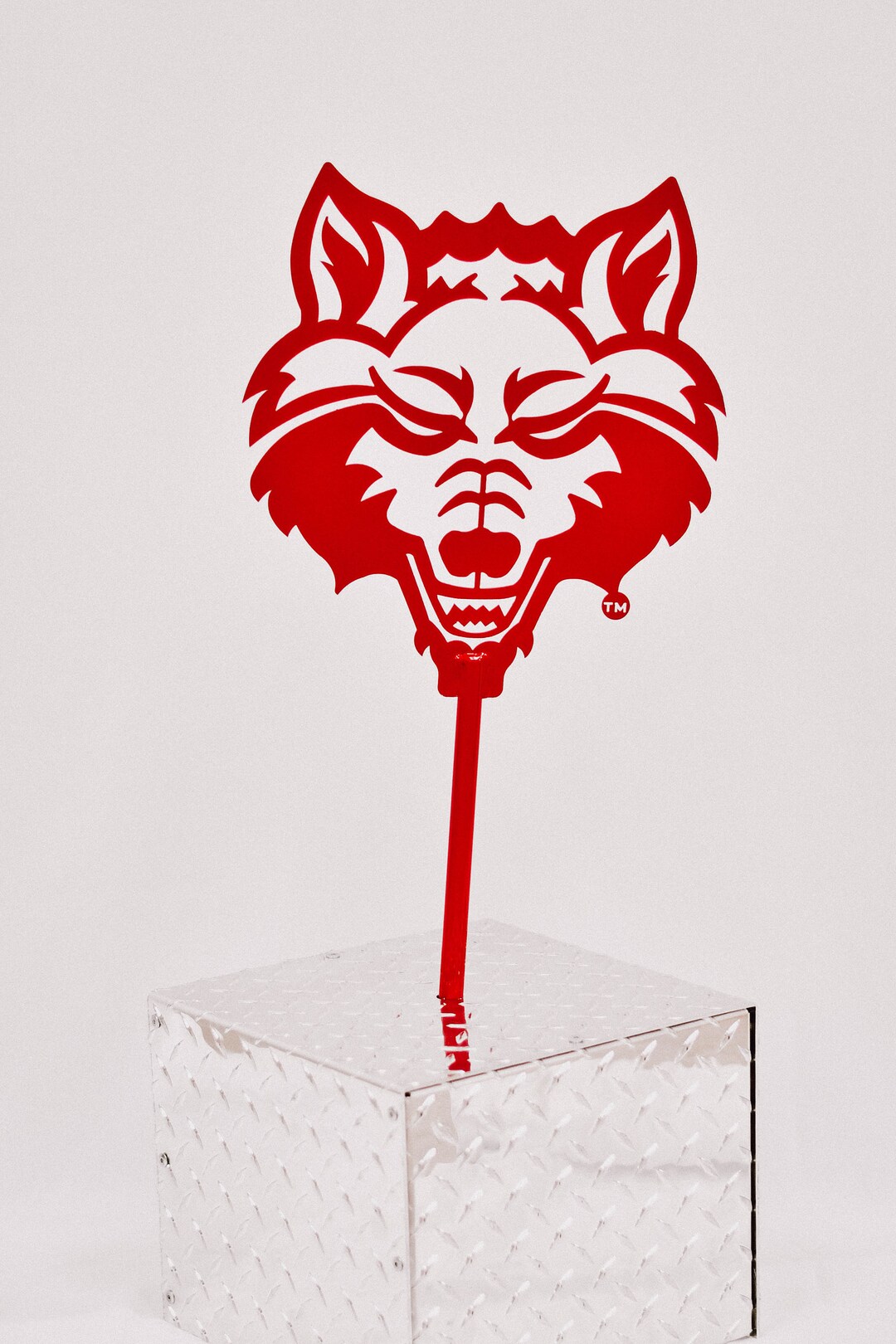 Red Wolf Head Yard Sign - Etsy