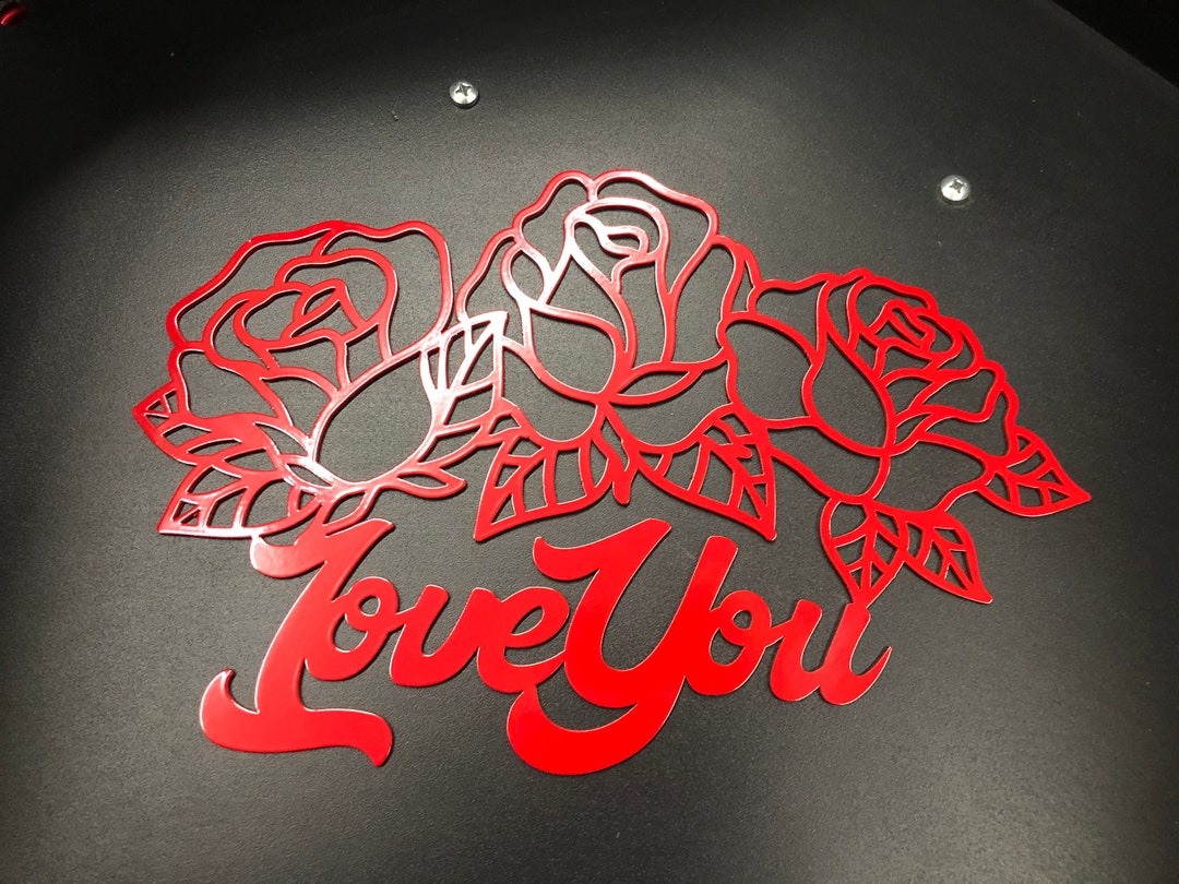 Love You With Roses Wall Art - Etsy