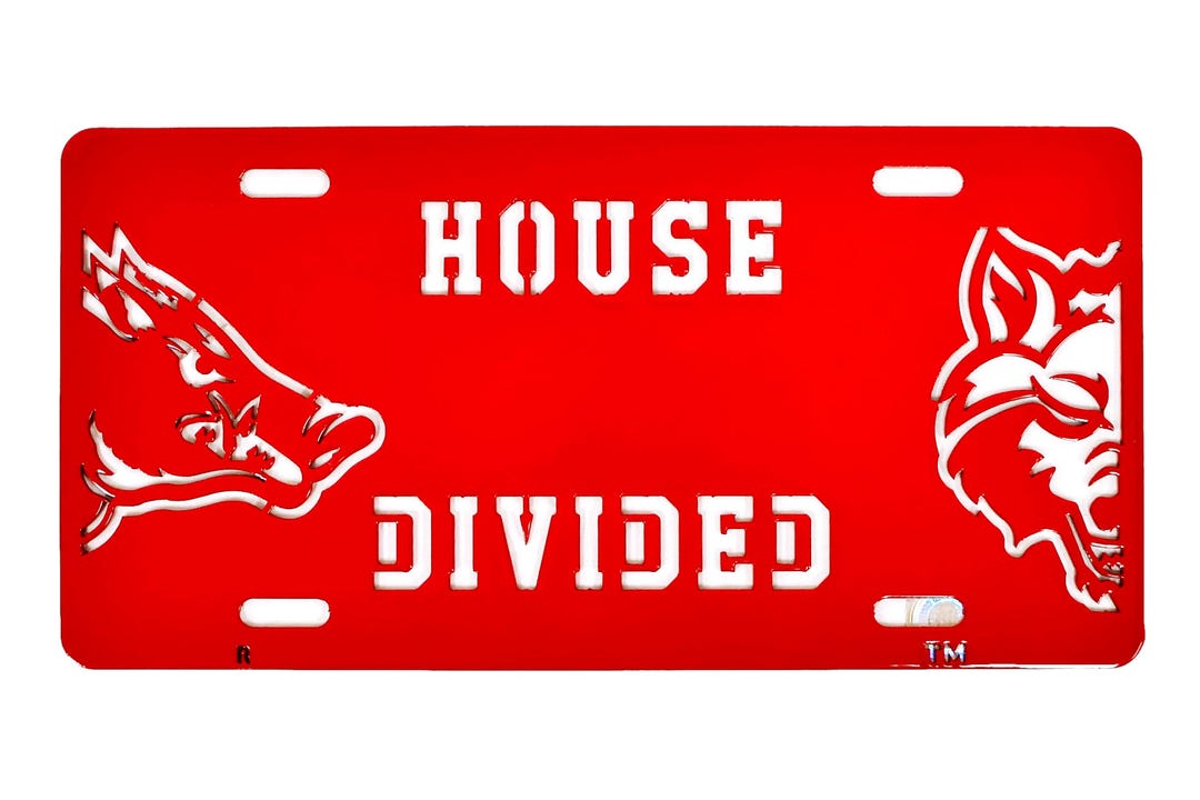 House Divided License Plate - Etsy