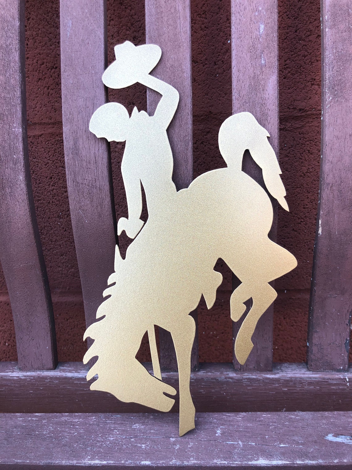 Small Cowboy Metal Art | Etsy