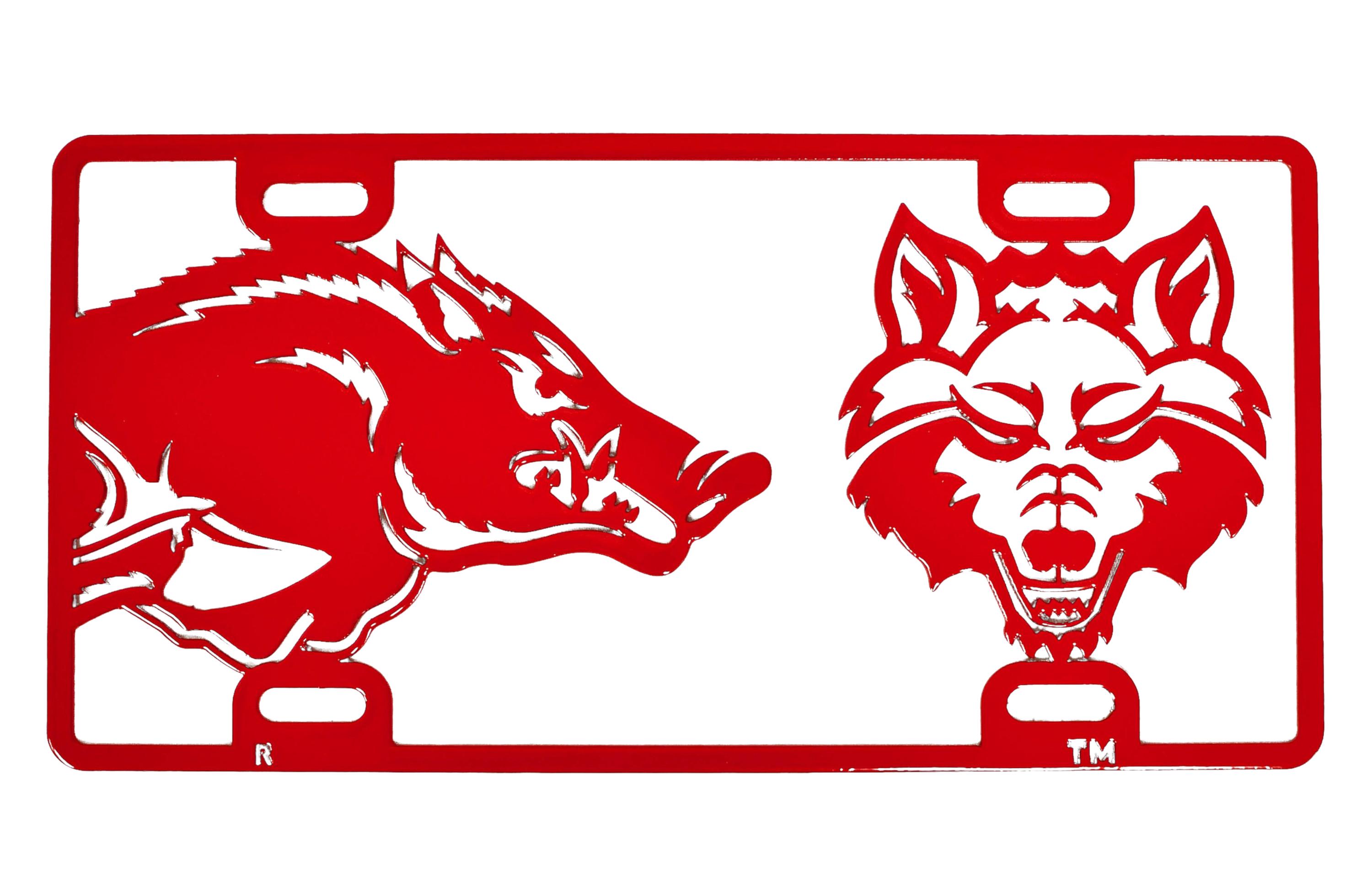 Hog / Red Wolf License Plate - Etsy