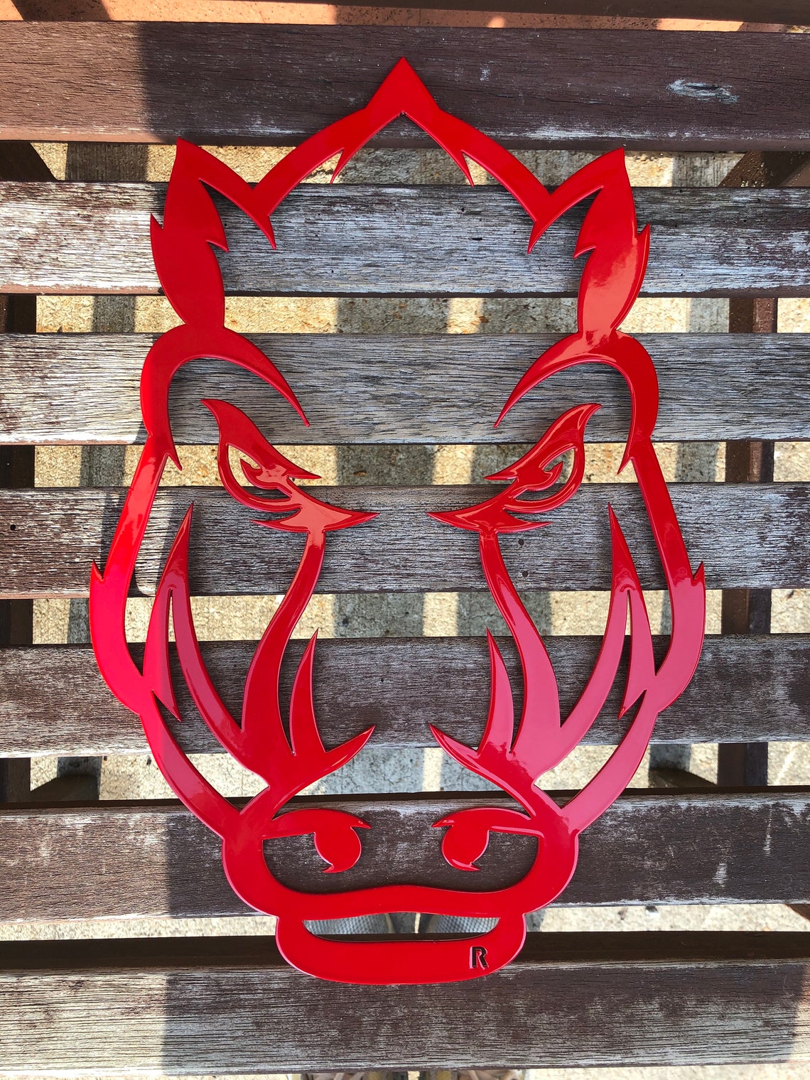 Front Facing Razorback Wall Art | Etsy