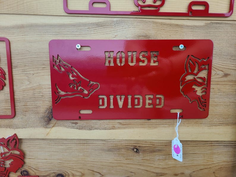House Divided License Plate - Etsy