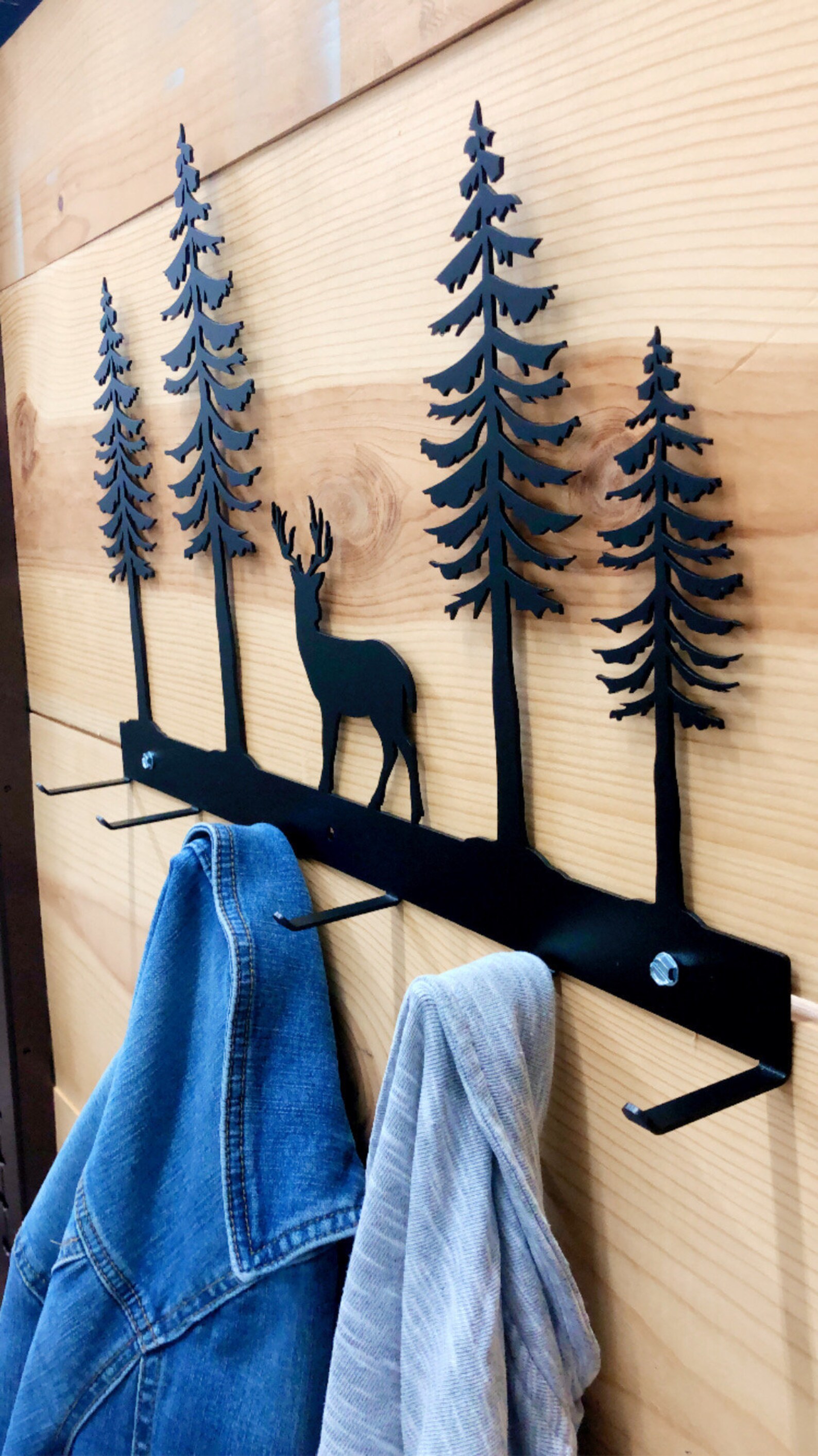 Forest Deer Hat Rack | Etsy